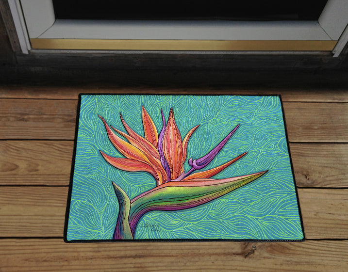 Bird of Paradise Door Mat – Stephanie Kiker Designs