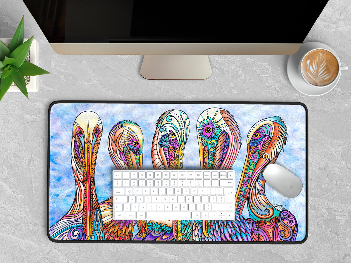 Pelican Party Desk Mat – Stephanie Kiker Designs