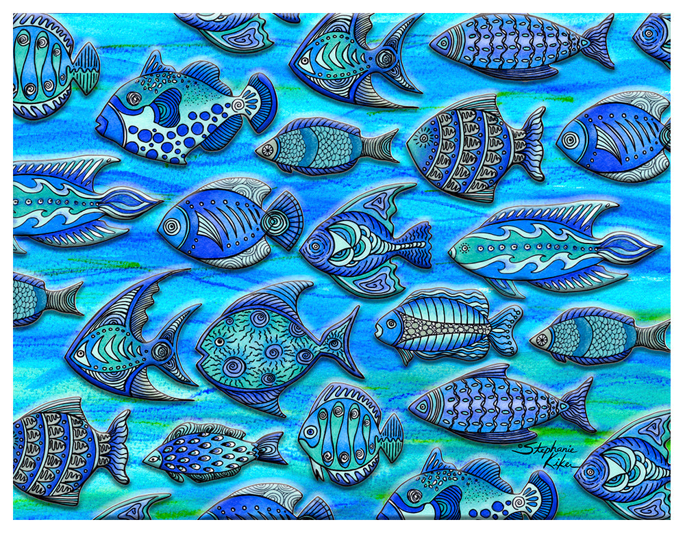 Funky Fish Print – Stephanie Kiker Designs