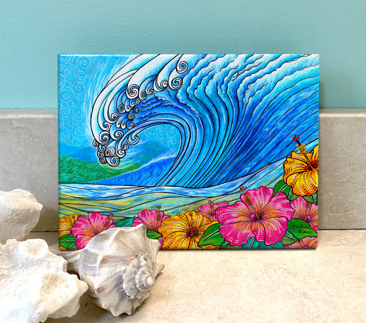 2 Sandpipers Ceramic Tile Wall Art and Backsplash Tiles by Outer Banks ...