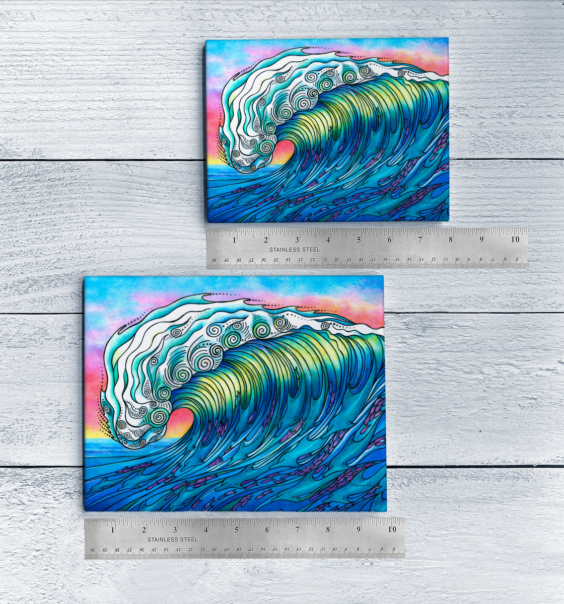 The Wave Ceramic Tile Wall Art and Backsplash Tiles by Outer Banks NC ...