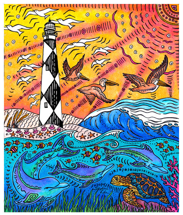 Cape Lookout Print – Stephanie Kiker Designs