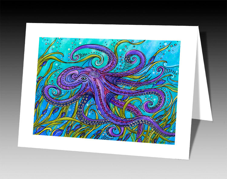 Octopus Notecard – Stephanie Kiker Designs