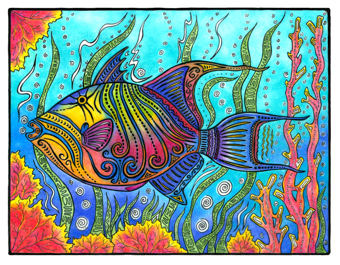 Triggerfish Print – Stephanie Kiker Designs